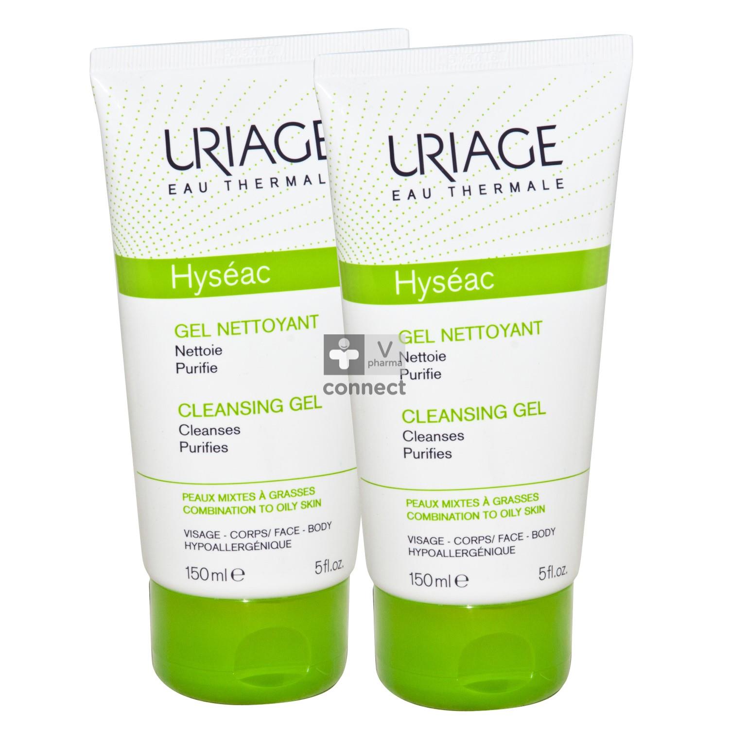 Uriage Hyseac Gel Nettoyant 2 x 150 ml Prix Promo