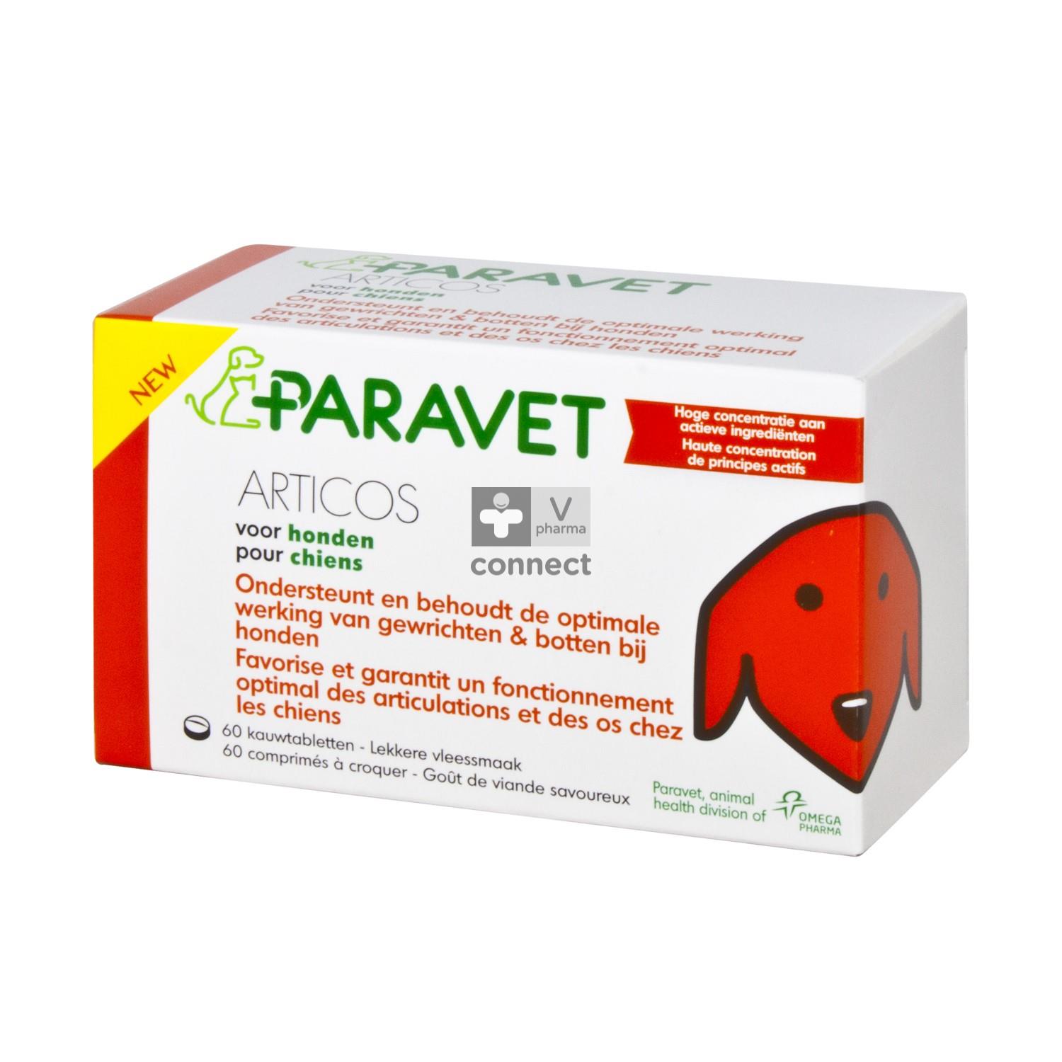 Paravet Articos Chiens 60 Comprimés à Macher