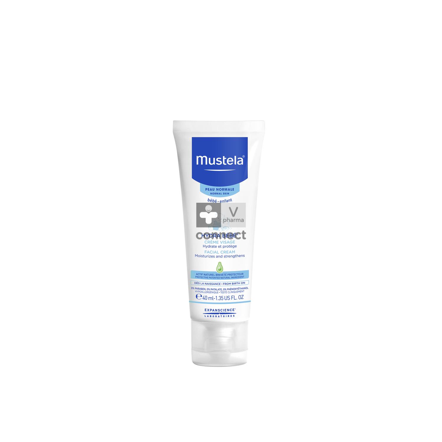 Mustela Hydra Bébé Crème visage 40 ml