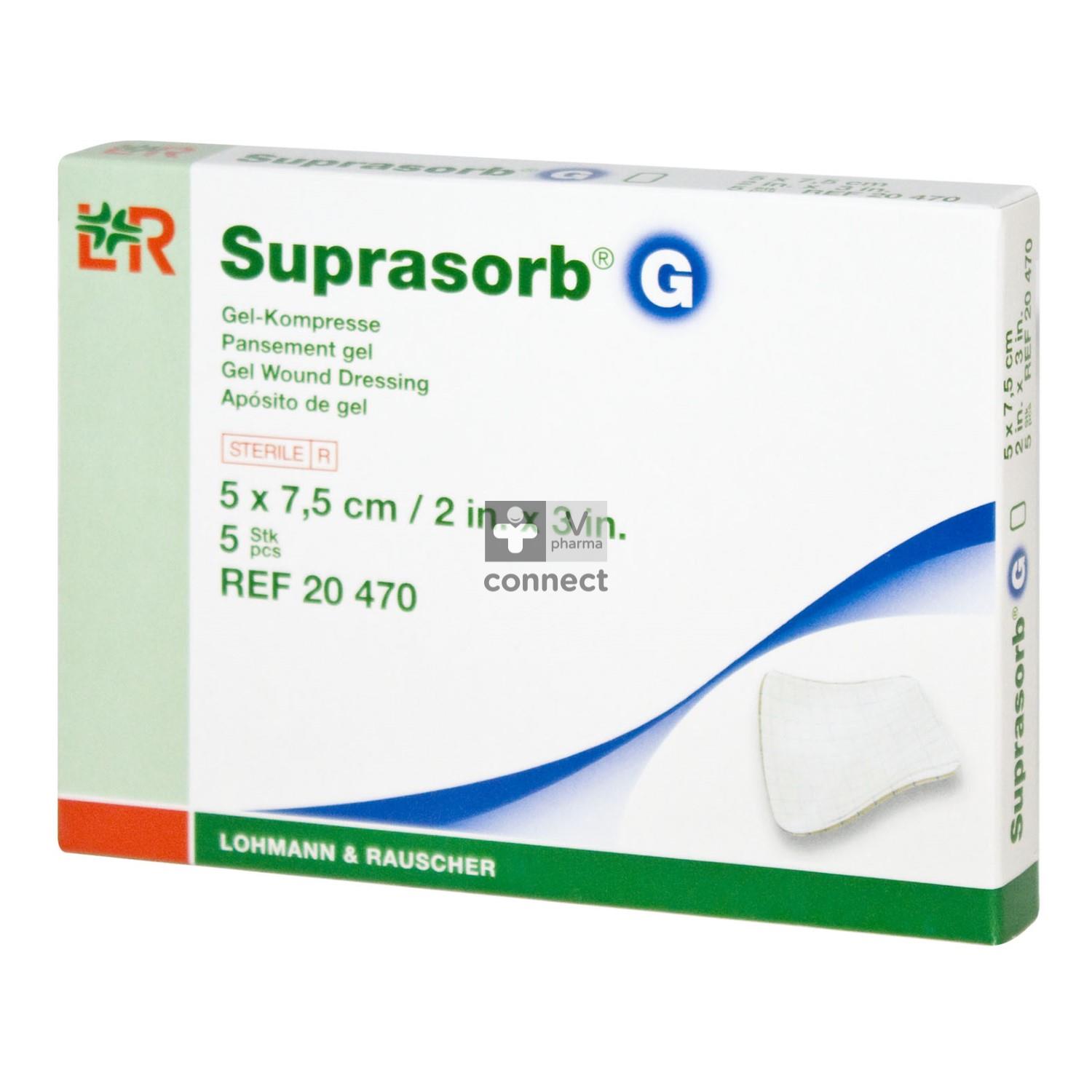 Suprasorb G Pansement Gel 5 x 7.5 cm 5 pièces