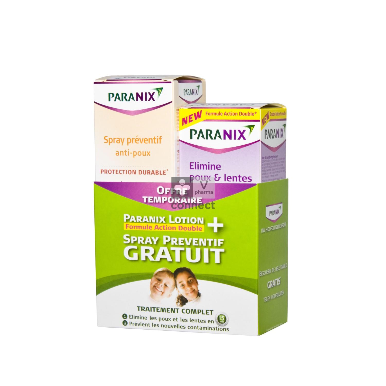Paranix Lotion 100ml + Spray Preventif gratuit