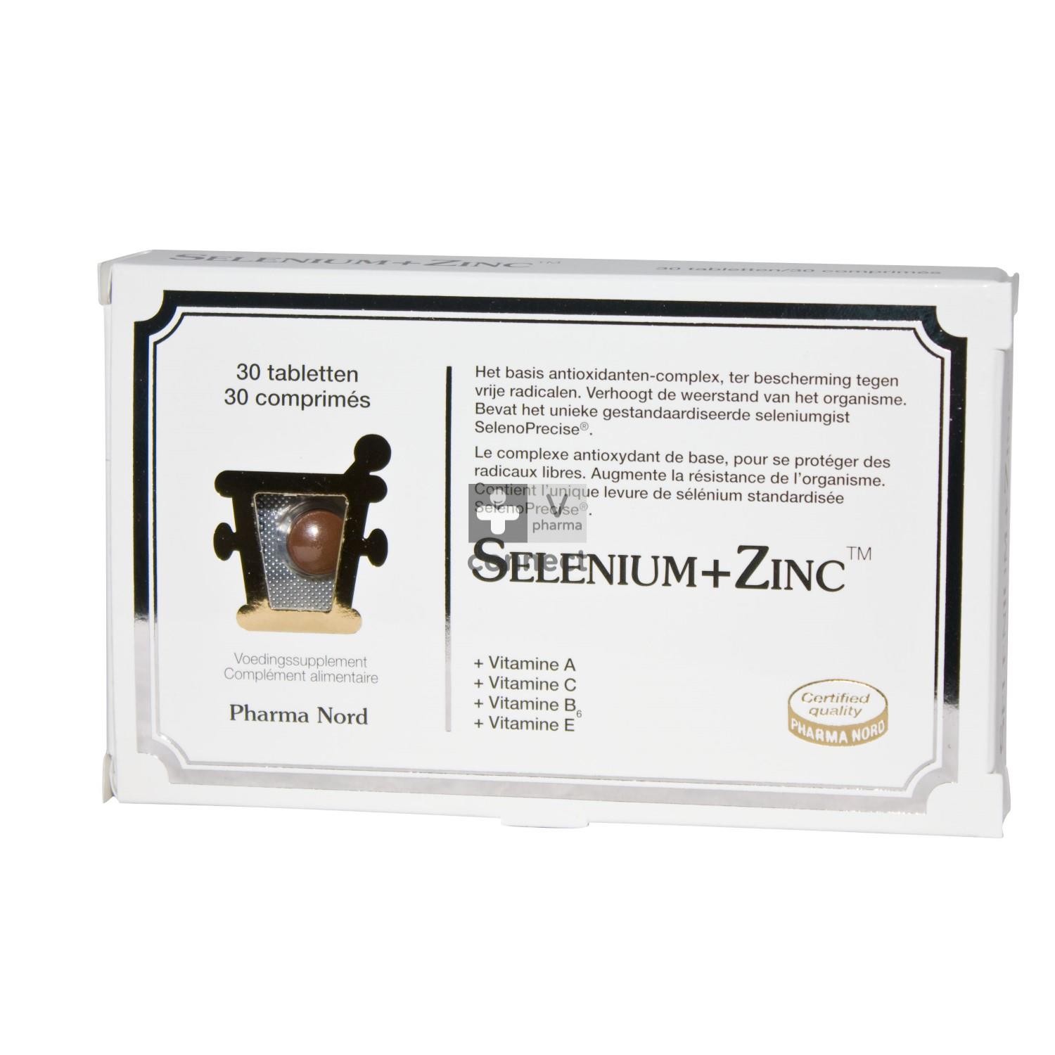 Selenium + Zinc 30 Comprimés Pharma Nord