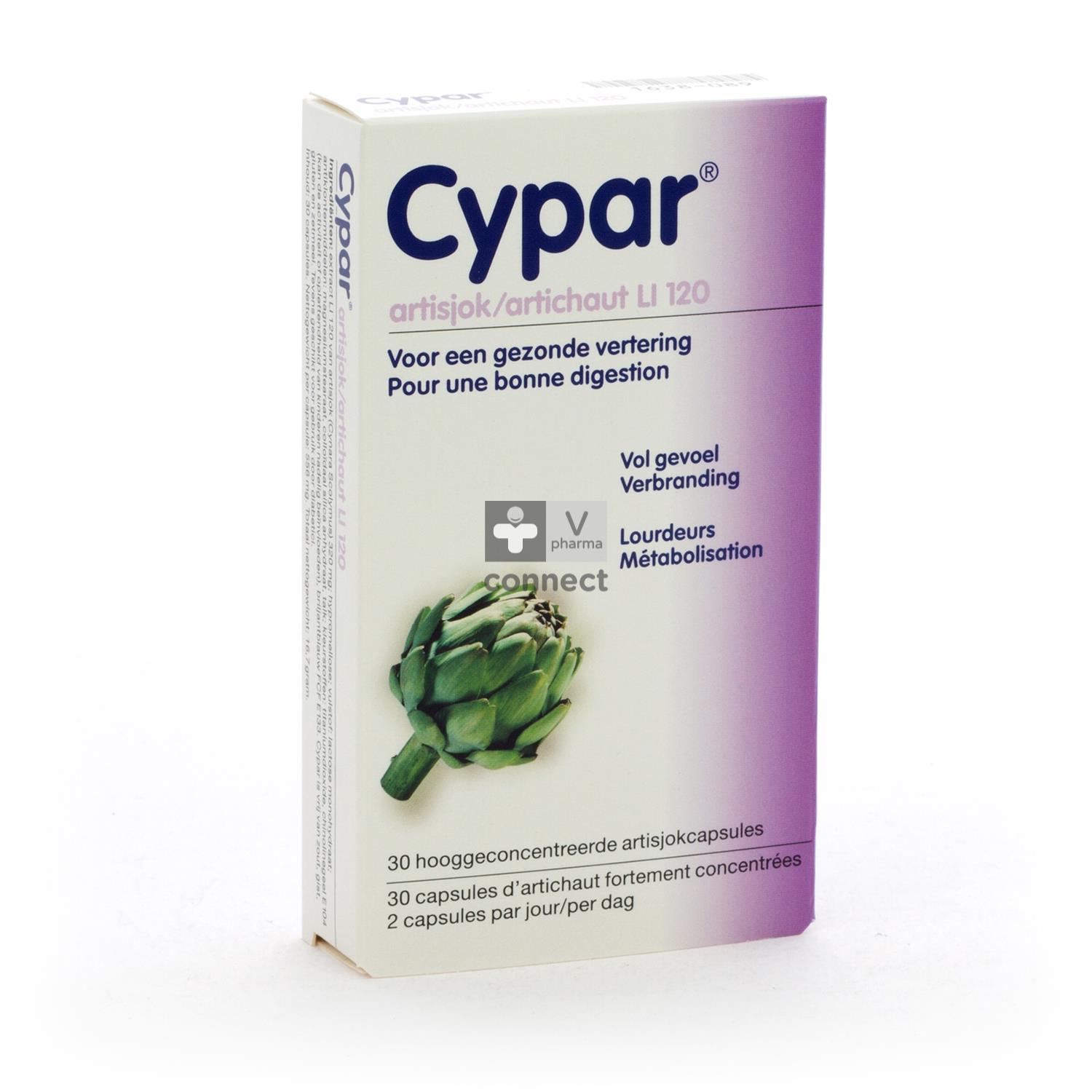 Cypar Artichaut 30 Capsules