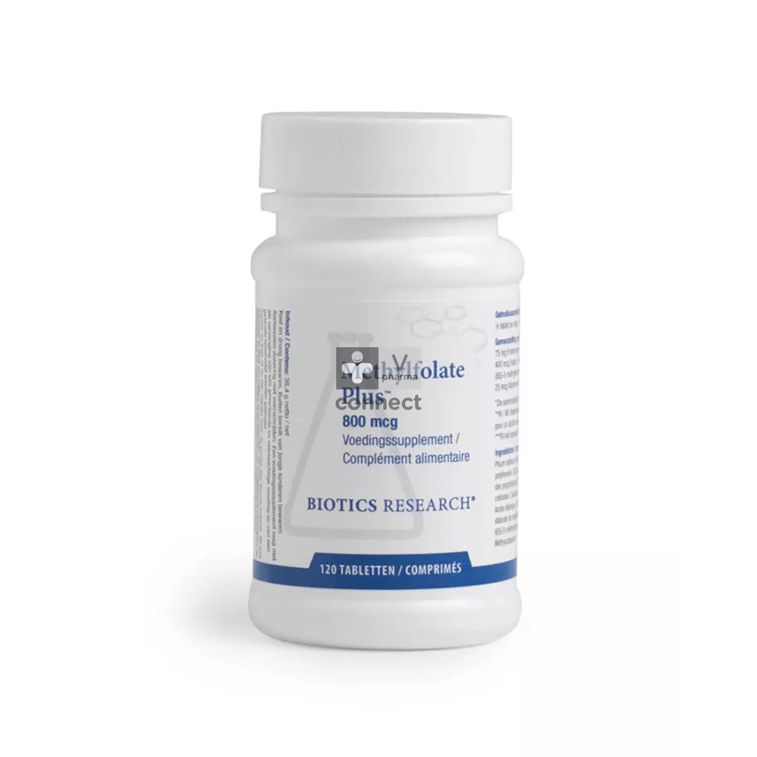 Biotics Methylfolate Plus 800 mcg 120 Comprimés