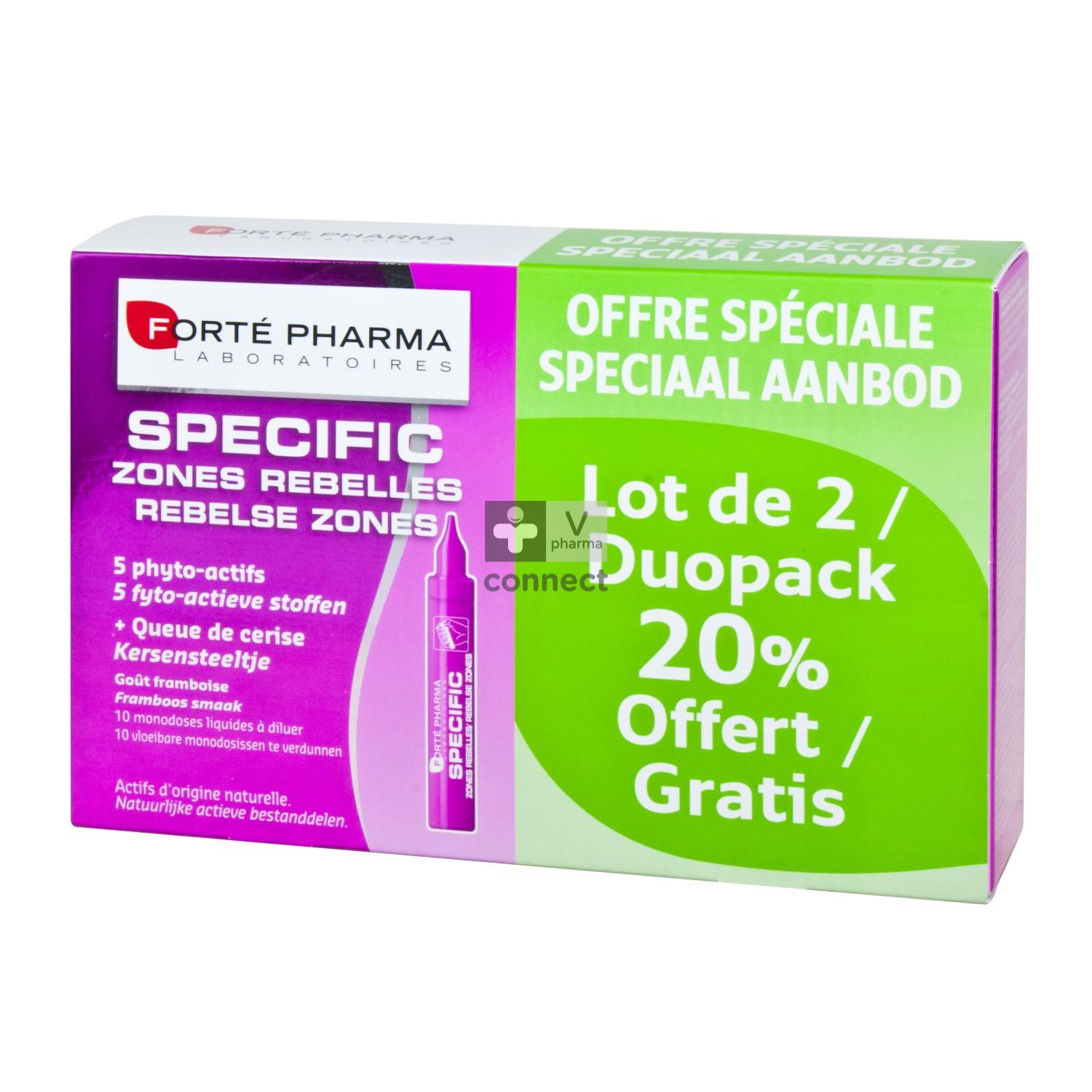 Forte Pharma Specific Zones Rebelles 2 x 10 Monodoses Prix Promo