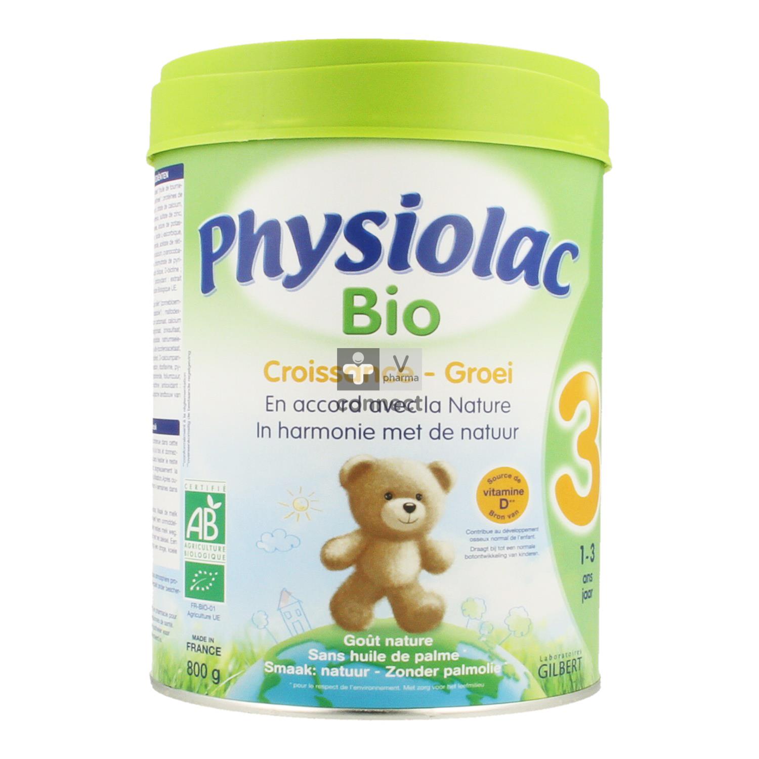 Physiolac Bio 3 Poedermelk 800g