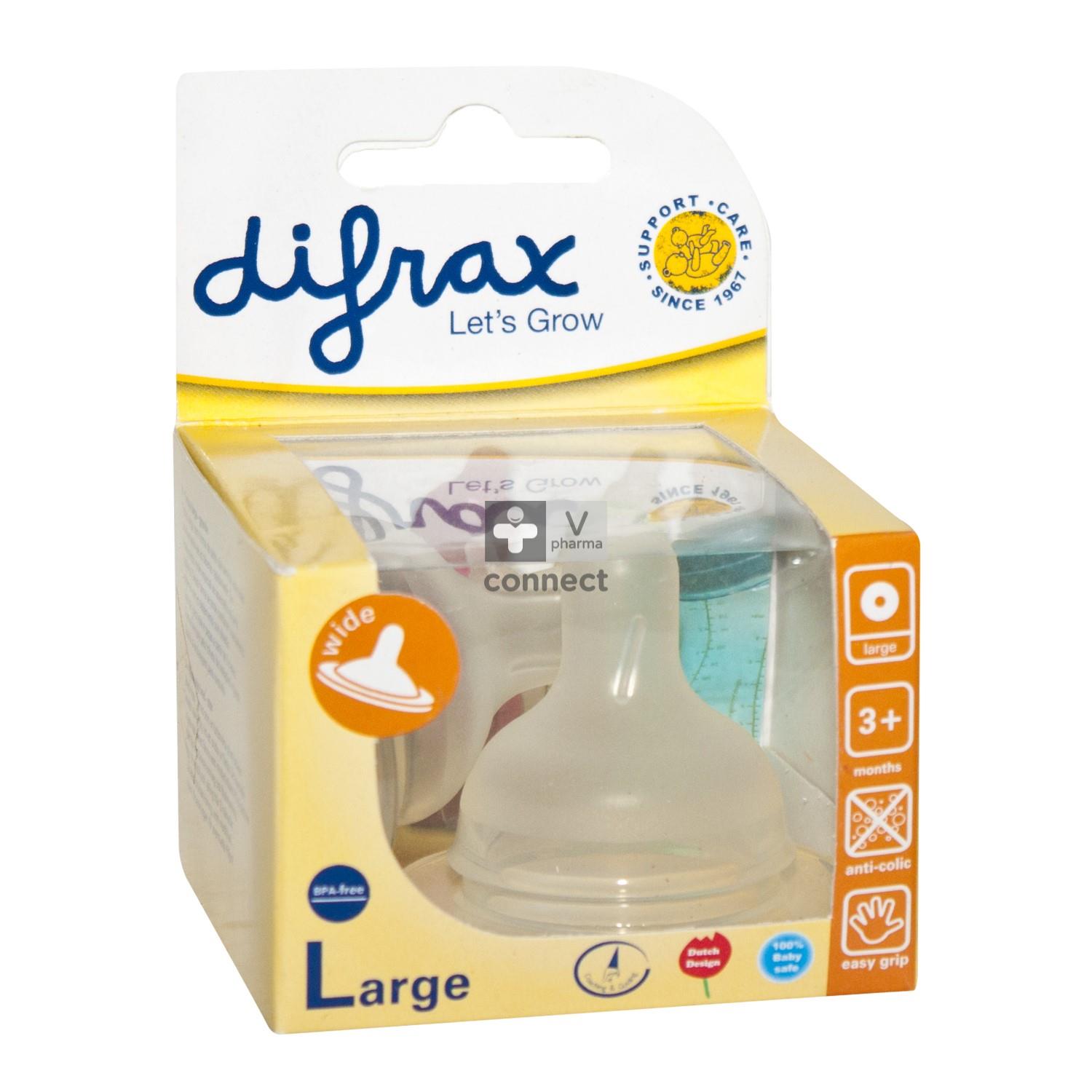 Difrax Soft Speen Breed Large 2 Stuks 678