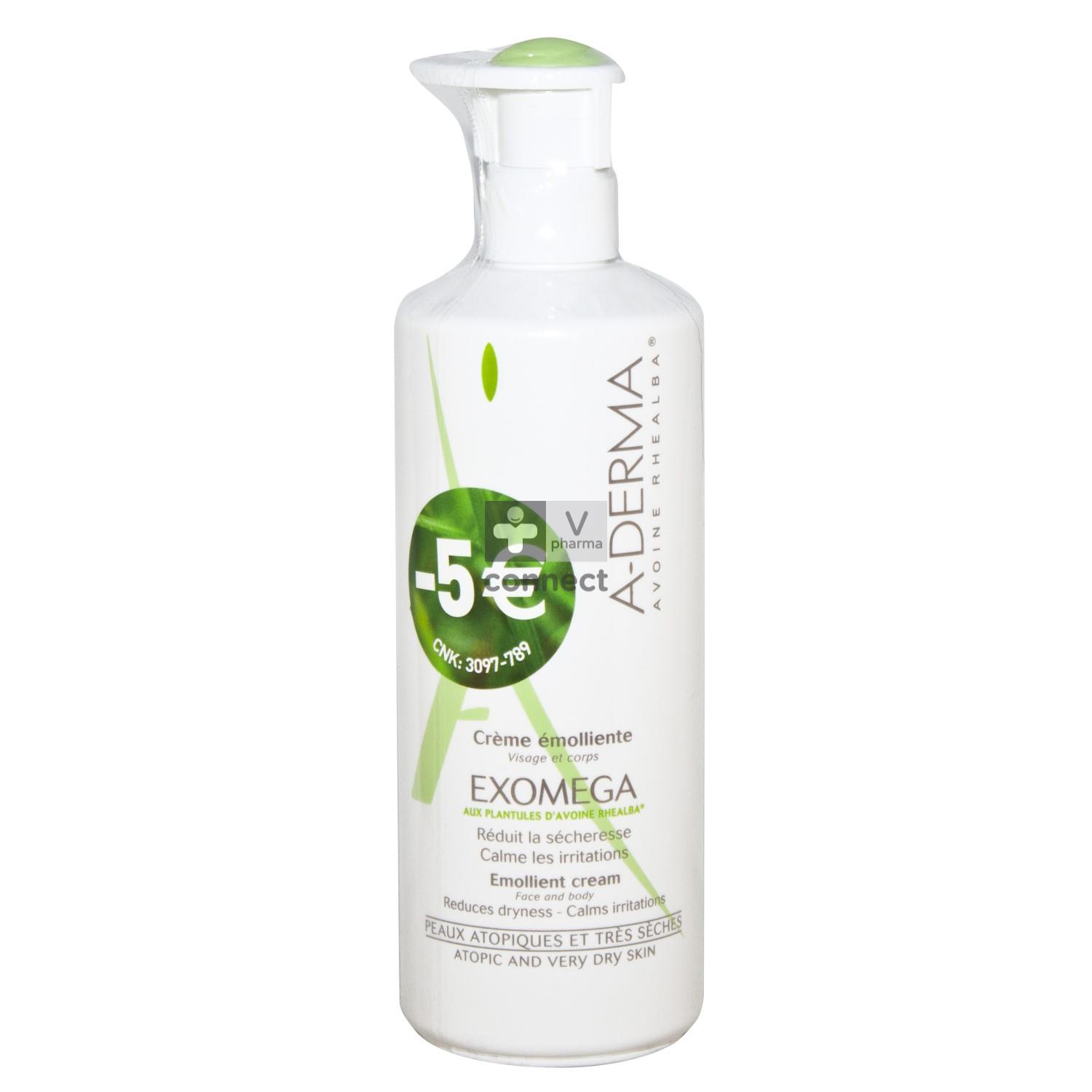 Aderma Exomega Creme Emolliente 400 ml Prix Promo