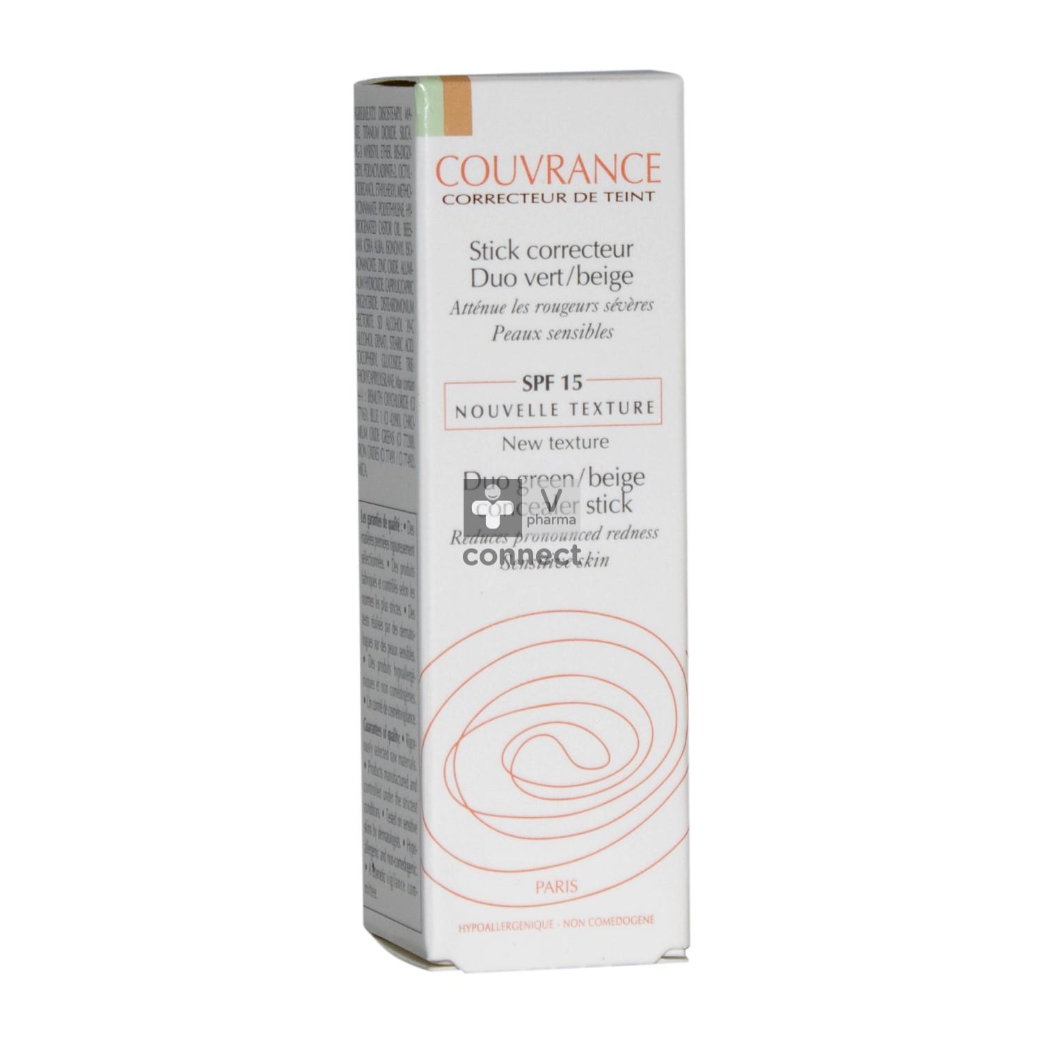 Avene Couvrance Stick Duo Vert/Beige 2.8gr