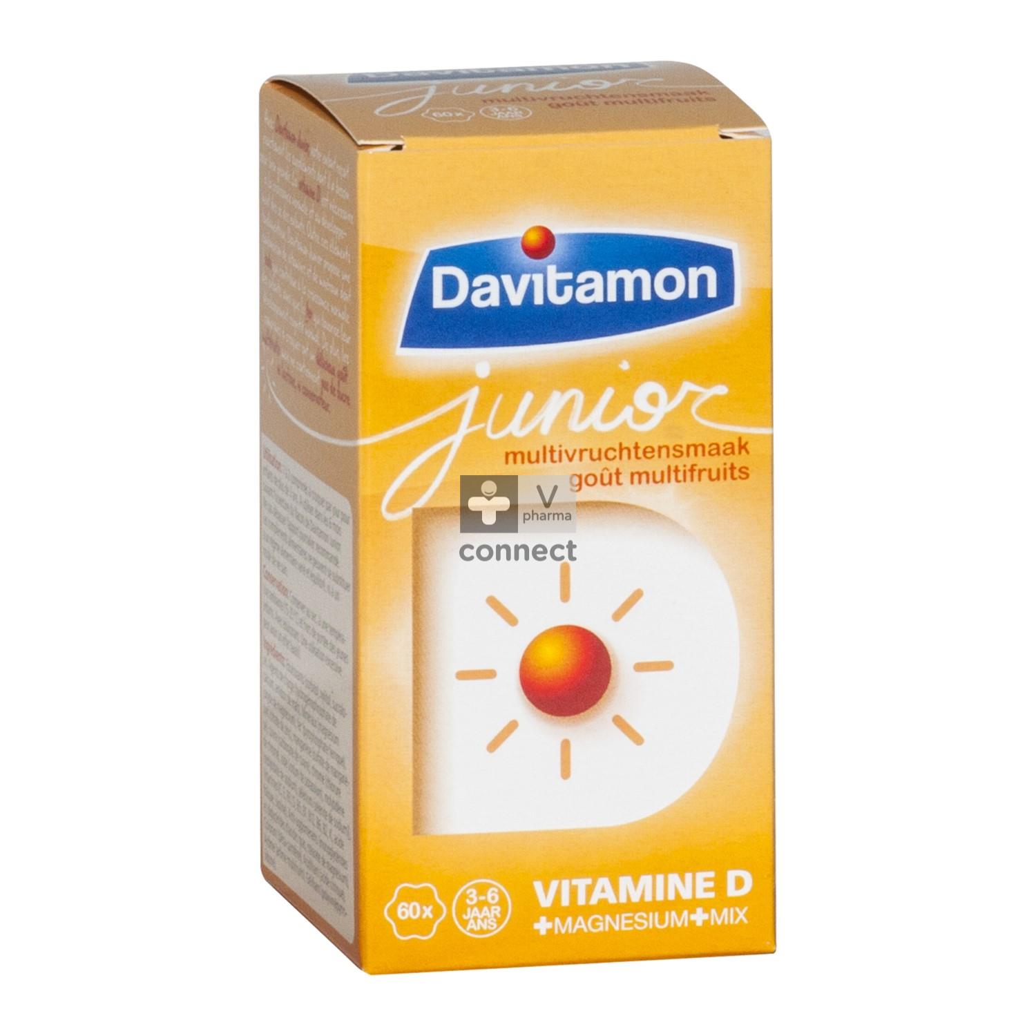 Davitamon Junior Multifruits 60 Comprimés
