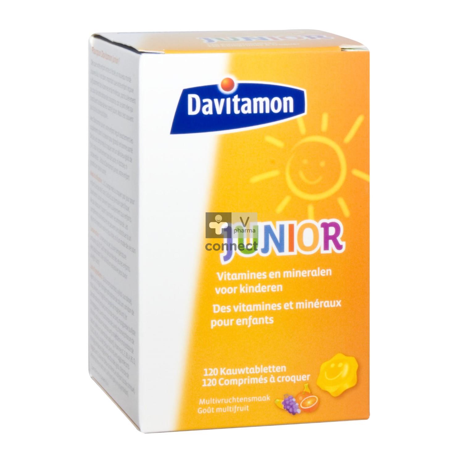 Davitamon Junior Multifruit 120 Comprimés