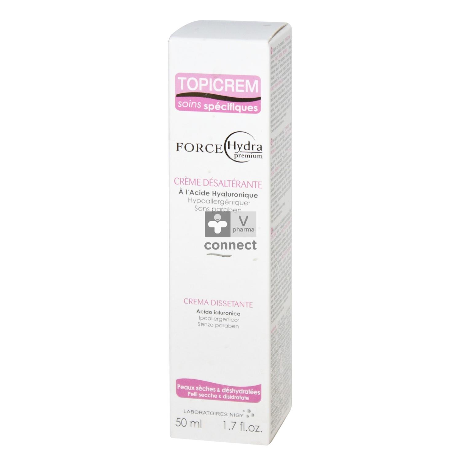 Topicrem Crème Désaltérante Visage 50 ml