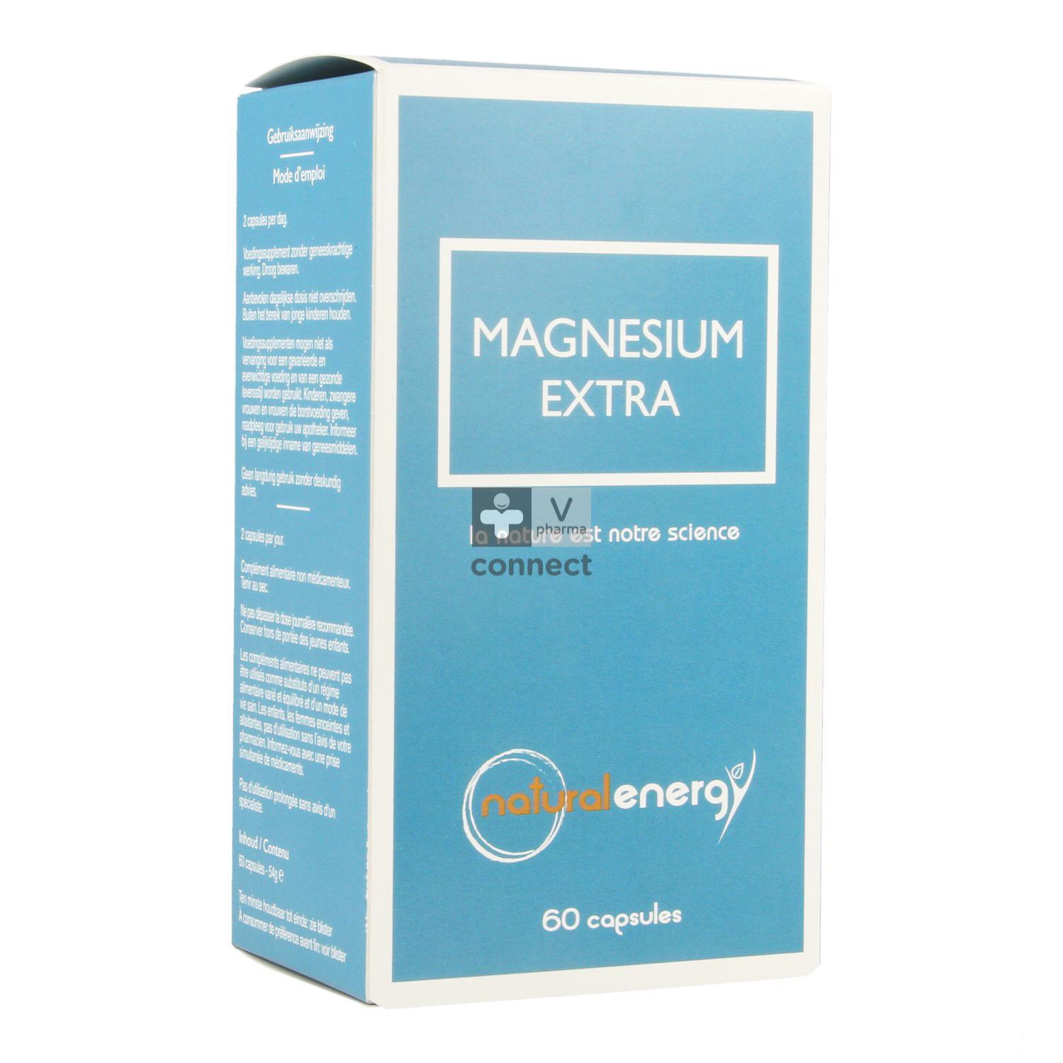 Natural Energy Magnesium Extra 60 Capsules
