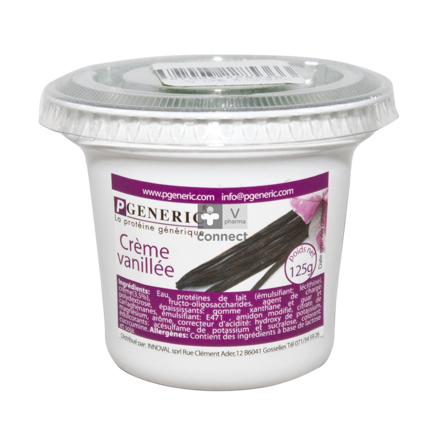 Pgeneric Creme Vanille Pot 125 gr