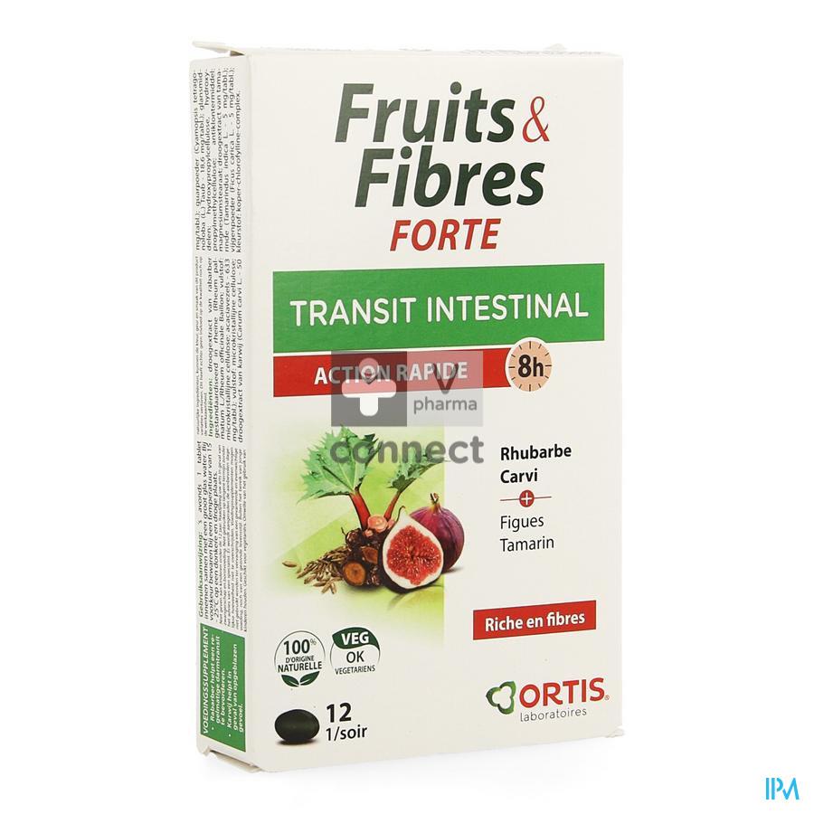Ortis Fruits & Fibres Transit Forte 12 Comprimés