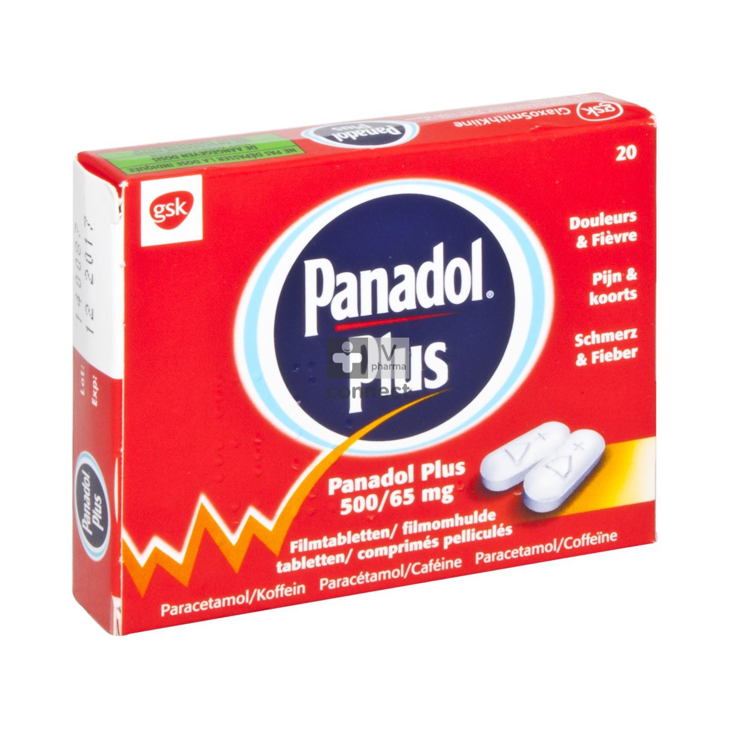 Panadol Plus 500 mg 20 Comprimés
