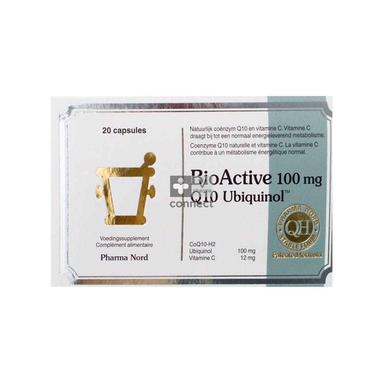 Bioactive Q10 100 mg 20 Capsules Pharma Nord