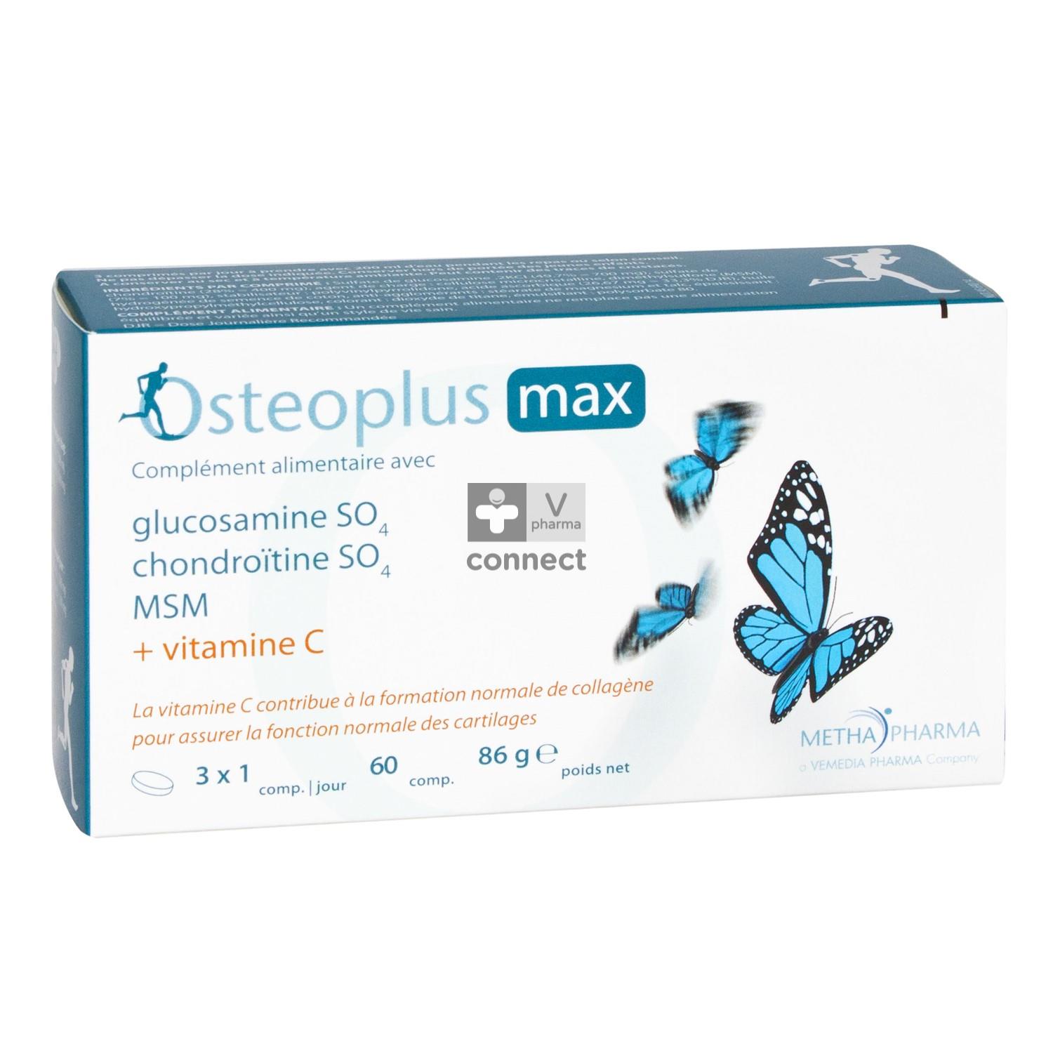 Osteoplus Max + Vitamine C 60 Comprimés