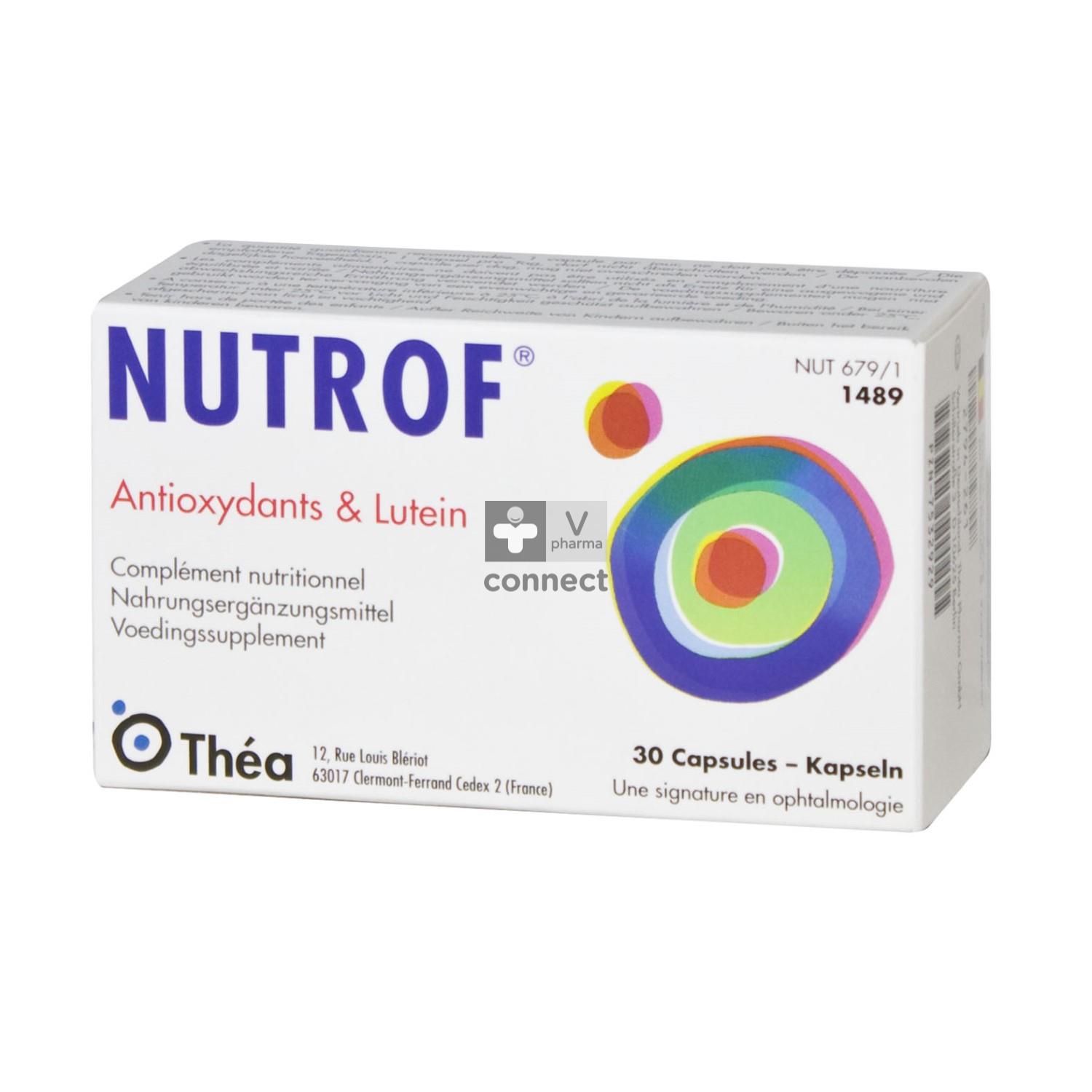 Nutrof Voedingssupplem. Ogen Caps 30 Cfr 3068566