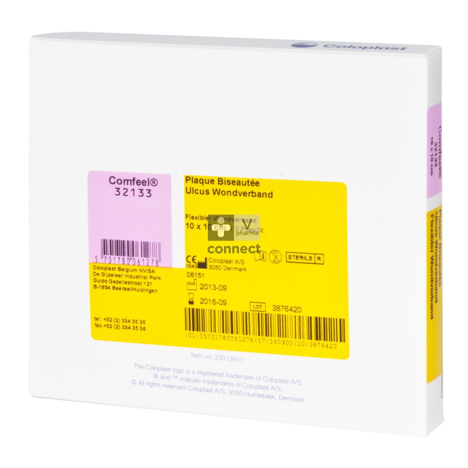 Comfeel Plaques Bisautees Steriles 3 Pieces 32133