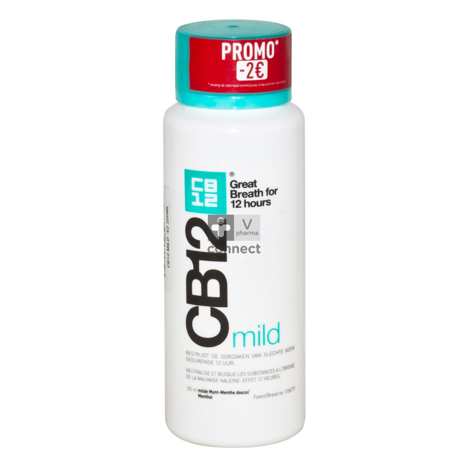 CB12 Mild Eau Buccale Douce 12H 250 ml Prix Promo