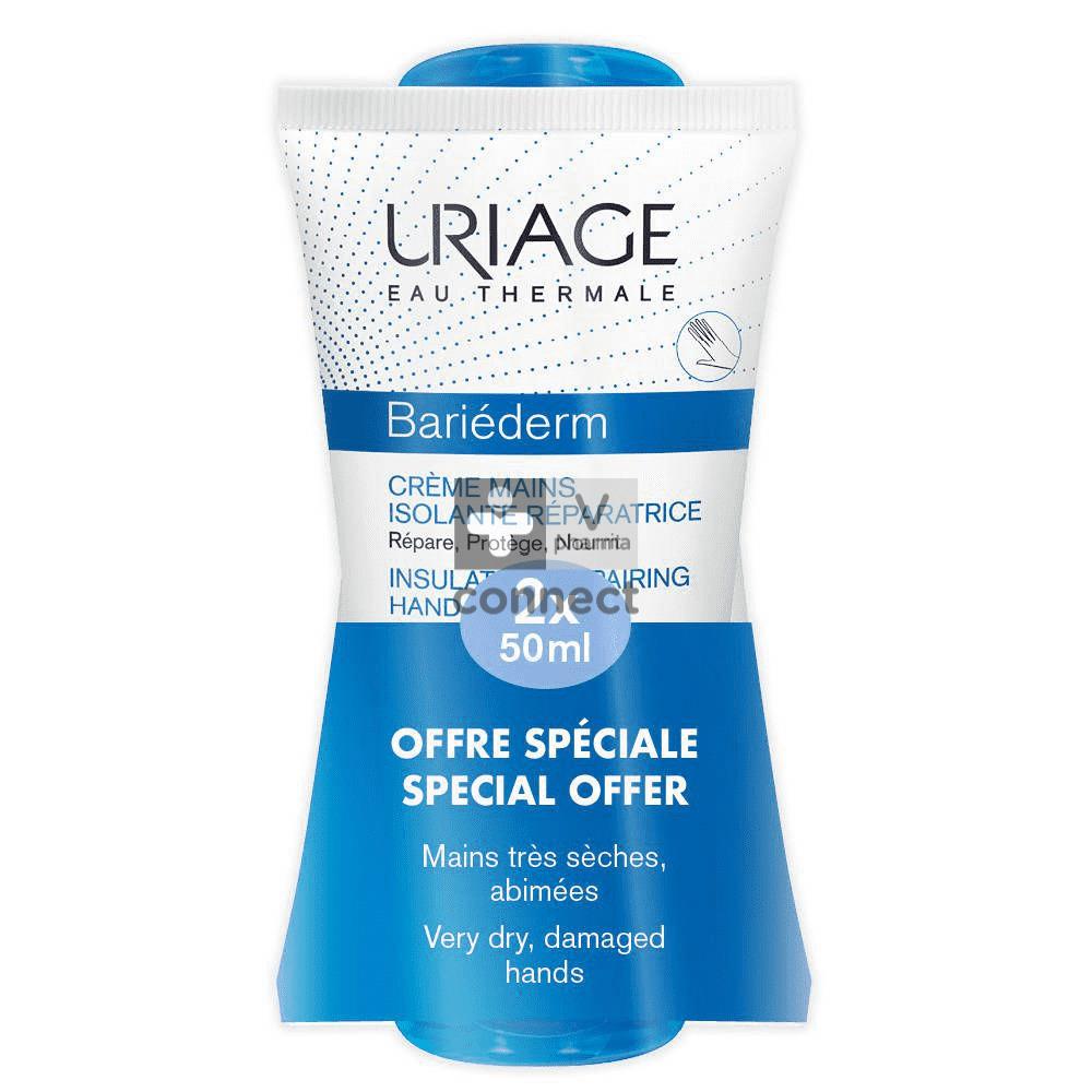 Uriage Bariederm Crème Mains 2 x 50 ml Prix Promo
