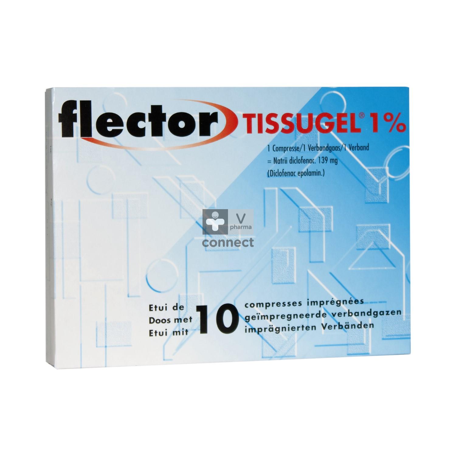 Flector Tissugel 10 Compresses