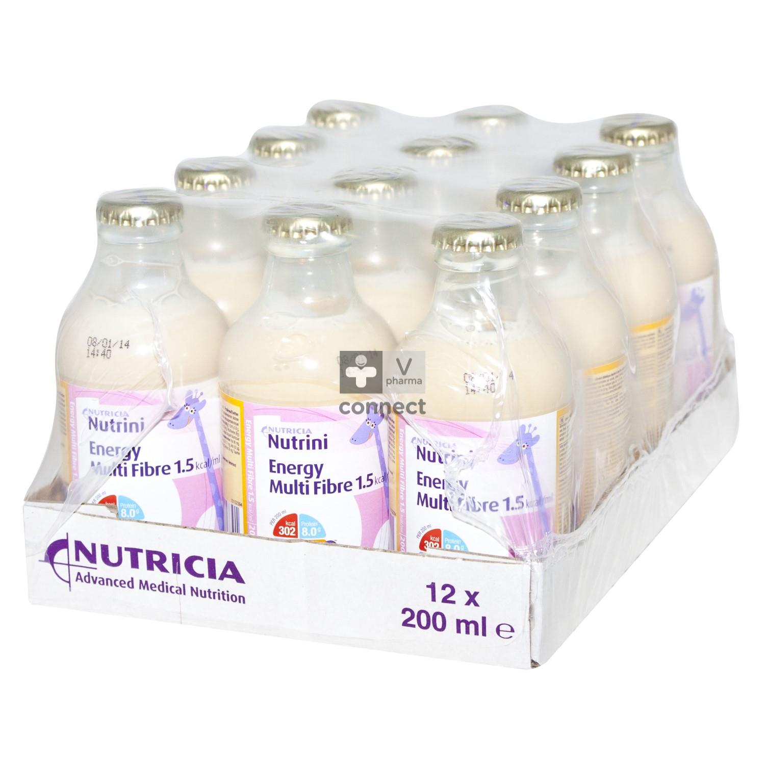 Nutricia Nutrini Energy Multi Fibre 200 ml 12 Pièces