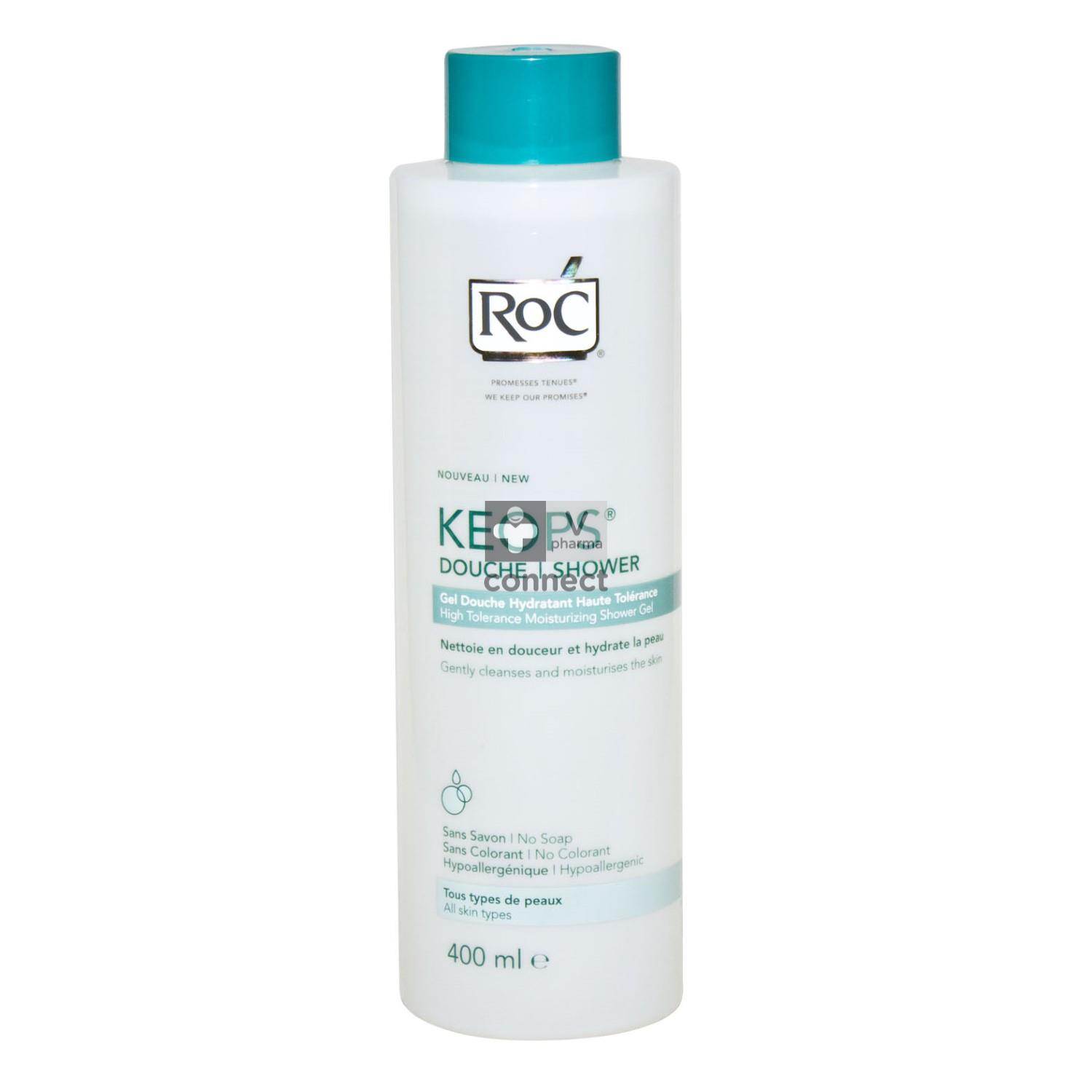 Roc Keops Gel Douche Hydratant Haute Tolérance 400 ml