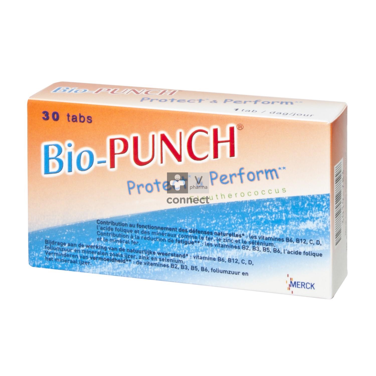 Bio Punch Protect et Perform 30 Comprimés