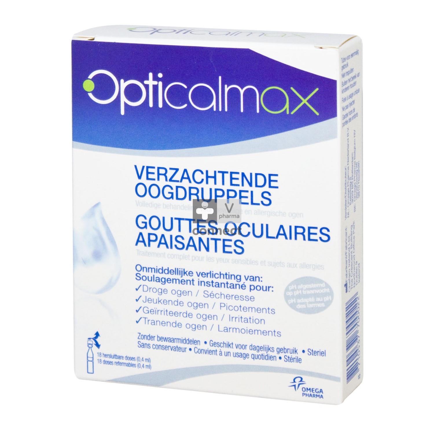 Opticalmax Oogdruppels Hersluitbaar 18x0,4ml