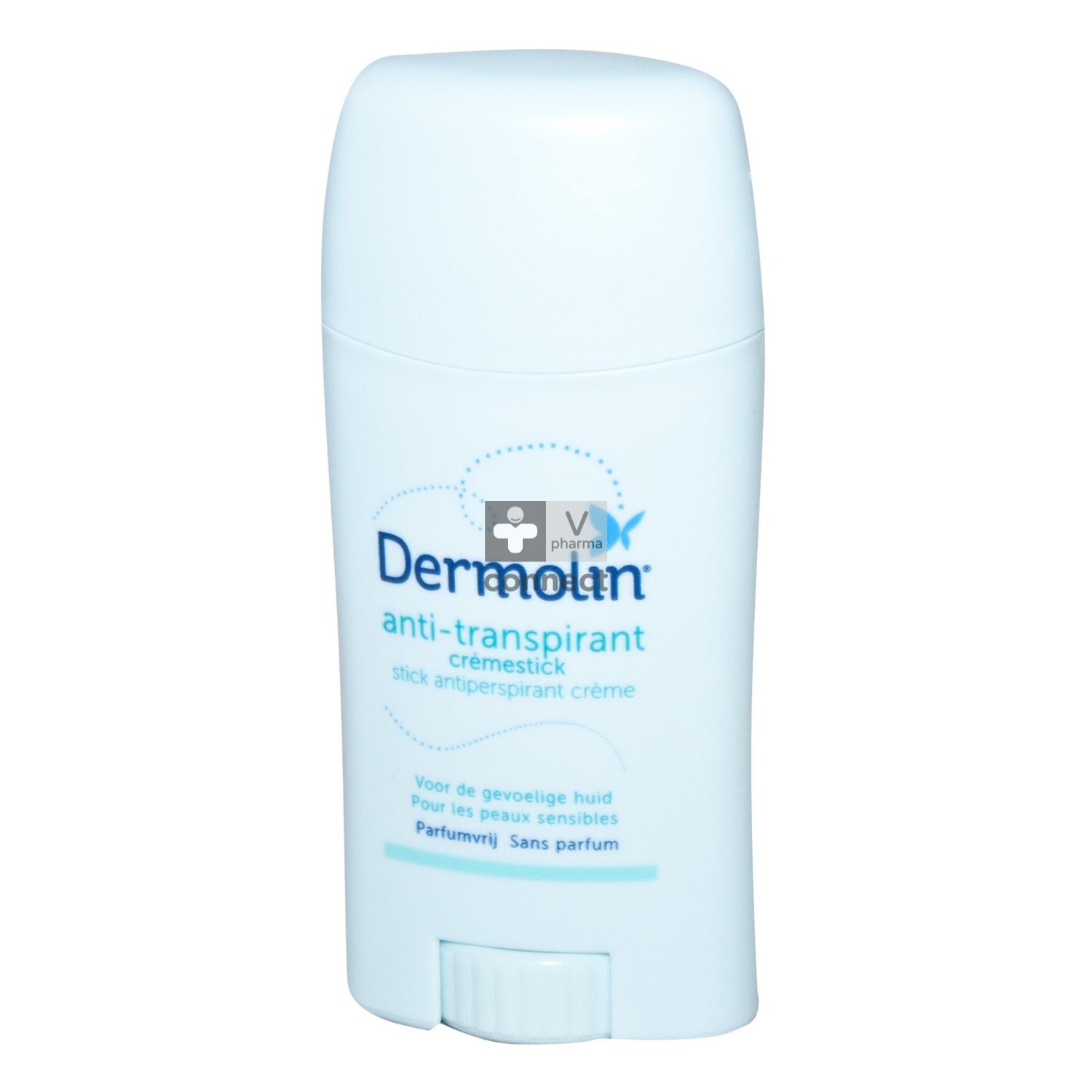 Dermolin Deodorant Anti Transpirant Stick Non Parfumé 50 ml