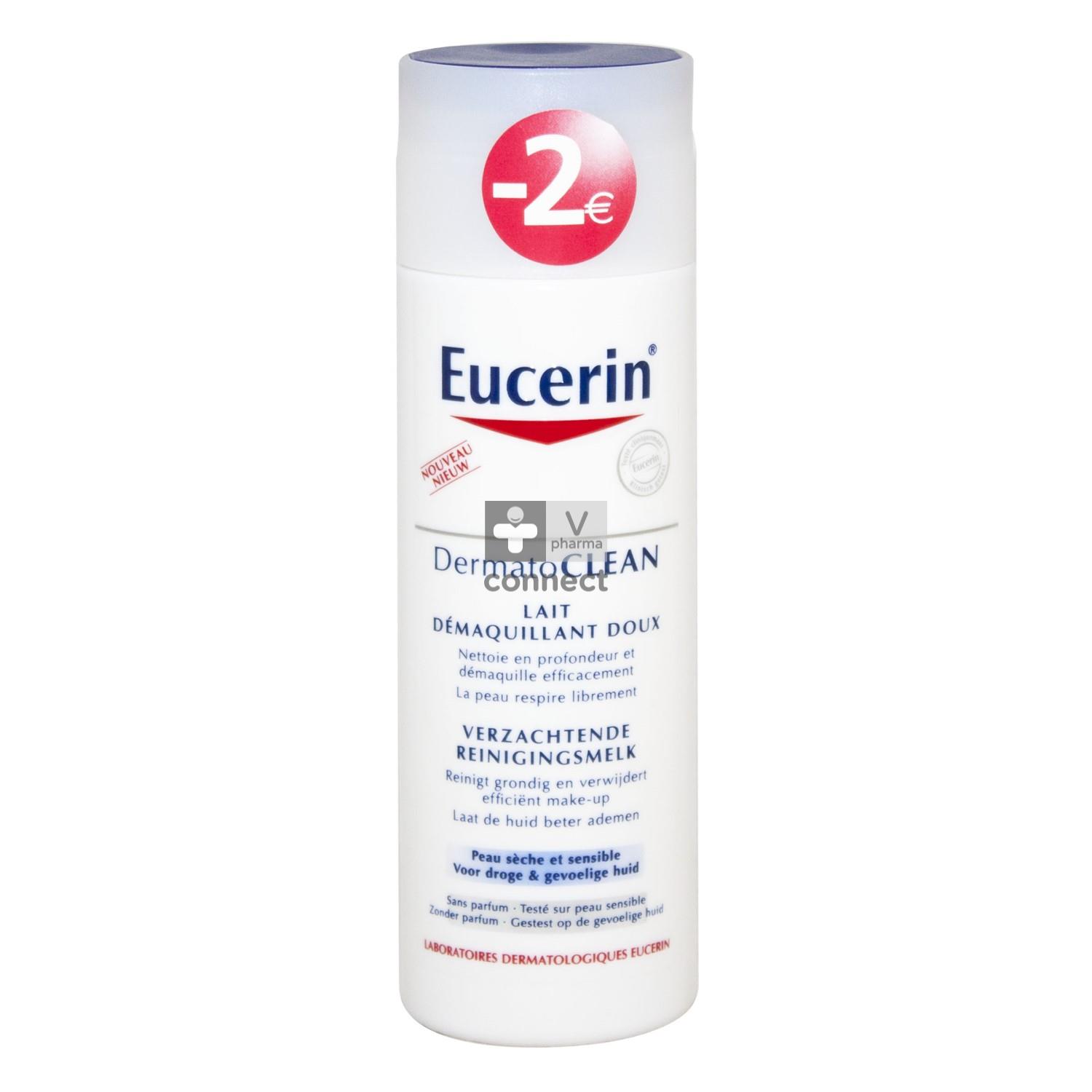 Eucerin Dermatoclean Lait Démaquillant Doux 200 ml Prix Promo