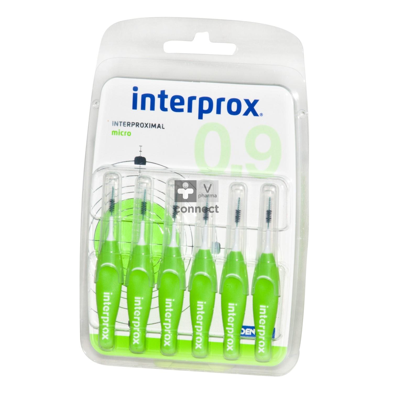 Interprox Regular Micro Vert 2,4 mm Brosse Interdentaire 6 Pieces