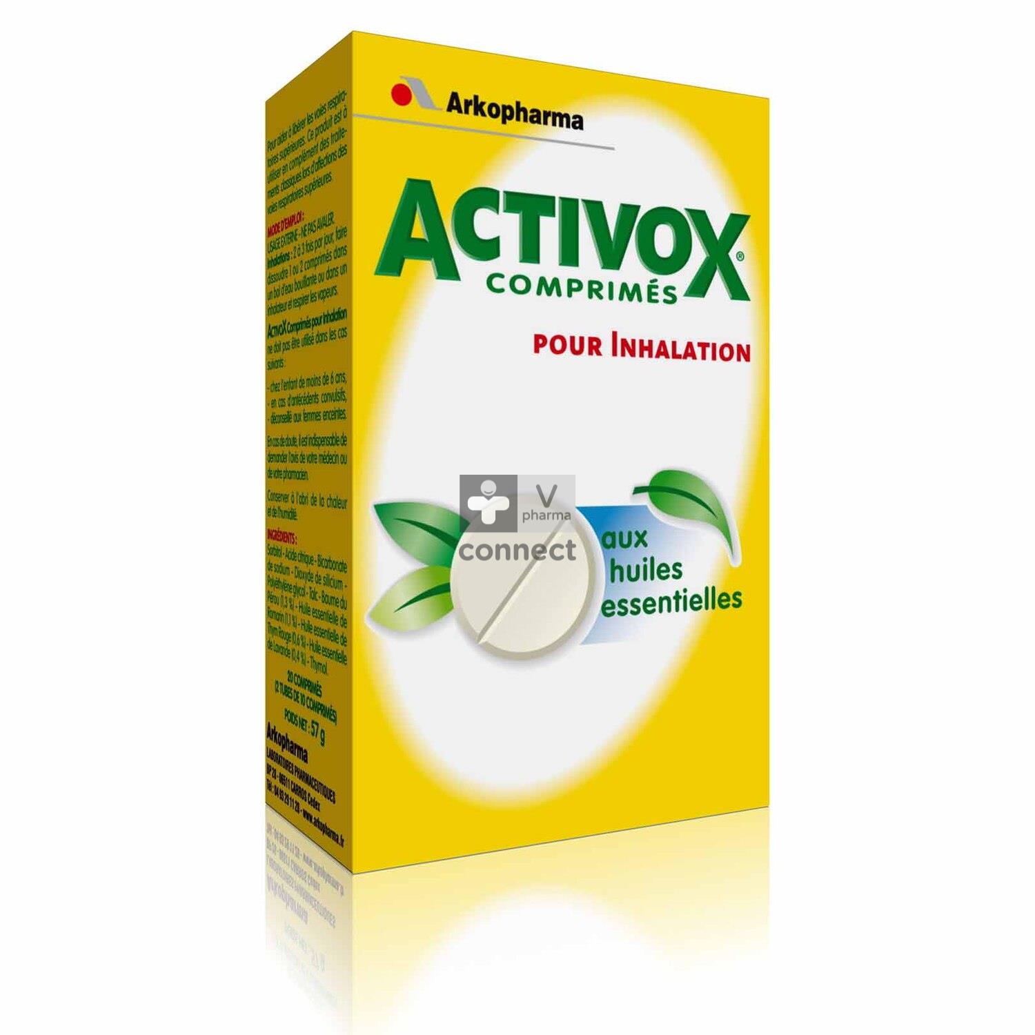 Activox Comprimés Pour Inhalation 20 Pièces