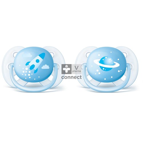 Avent Sucette Soft Deco +0 Mois Boy