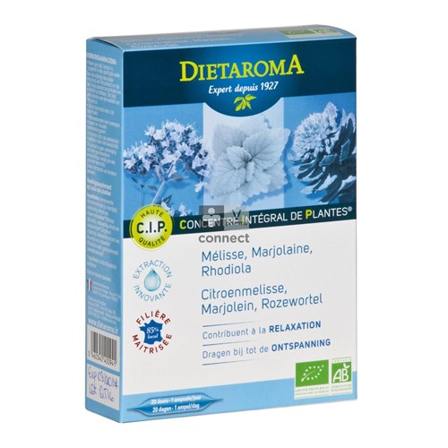 Dietaroma CIP Détente 20 Ampoules 10 ml