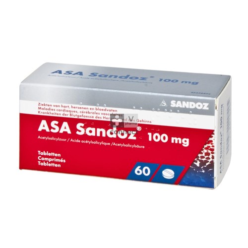 Asa Sandoz 100 mg 60 Comprimes