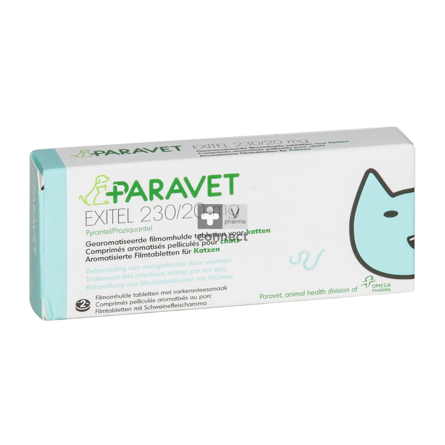 Paravet Exitel Chat 2 Comprimés