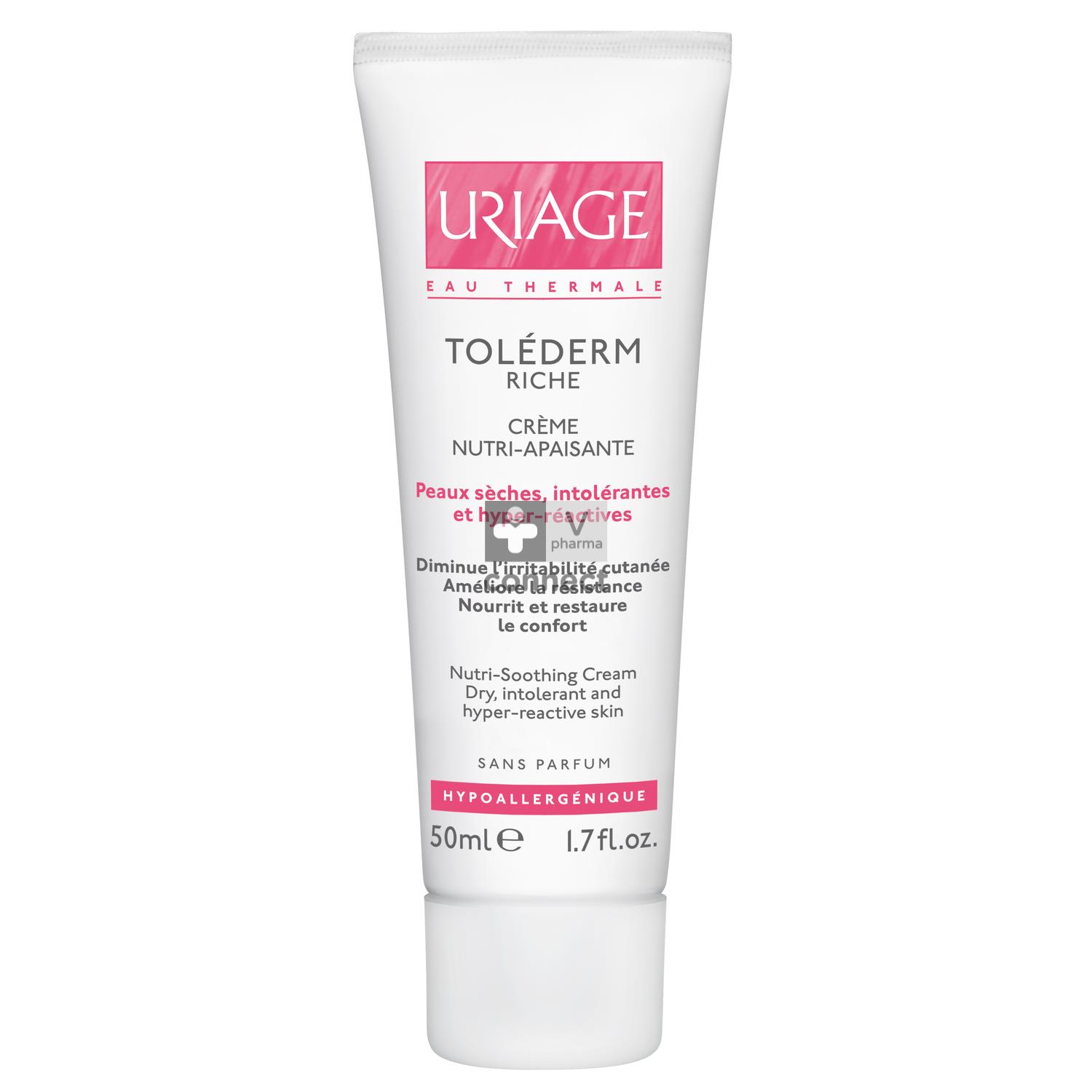Uriage Tolederm Riche Creme Dh Pompfles 50ml