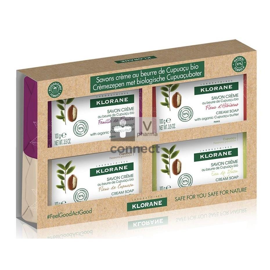 Klorane Coffret Corps 4 Savons
