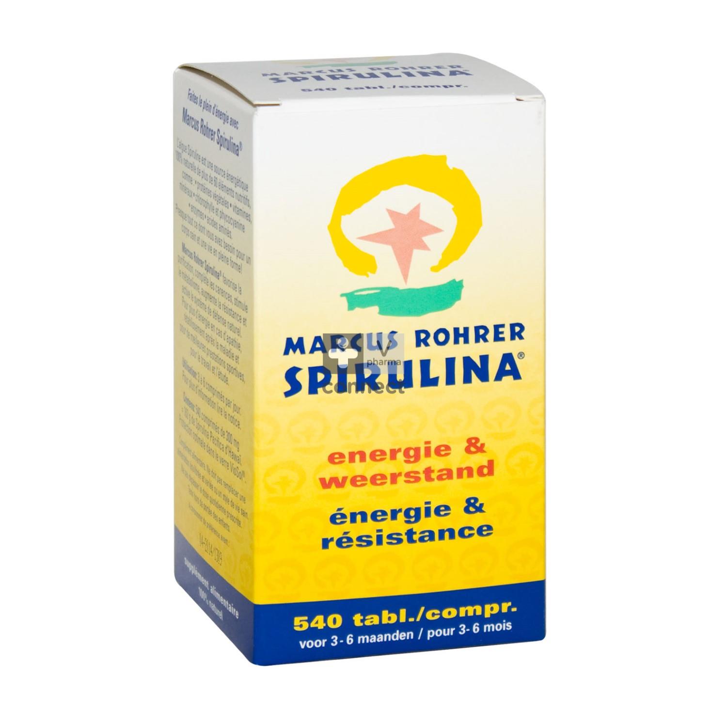 Spirulina Marcus Rohrer 540 Comprimés