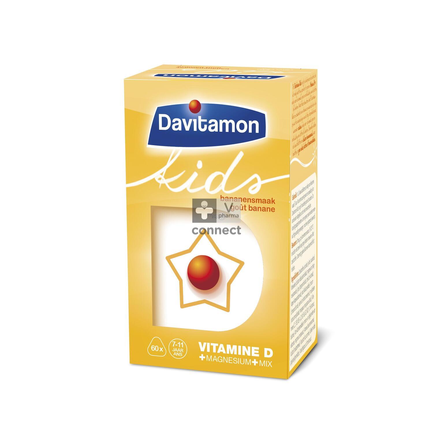 Davitamon Kids Banane 60 Comprimés Nf