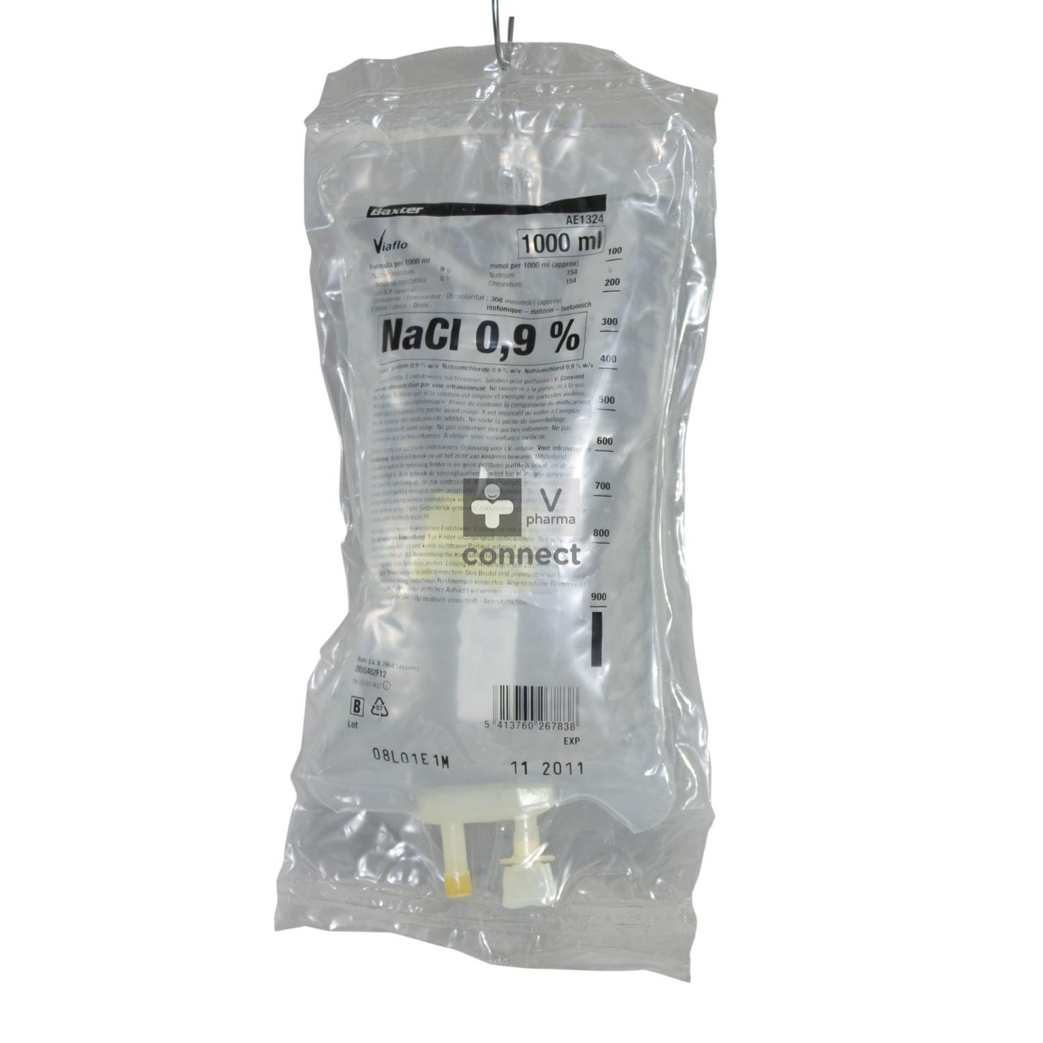Bx Nacl 0,9% Viaflo Sac-zak 1000ml