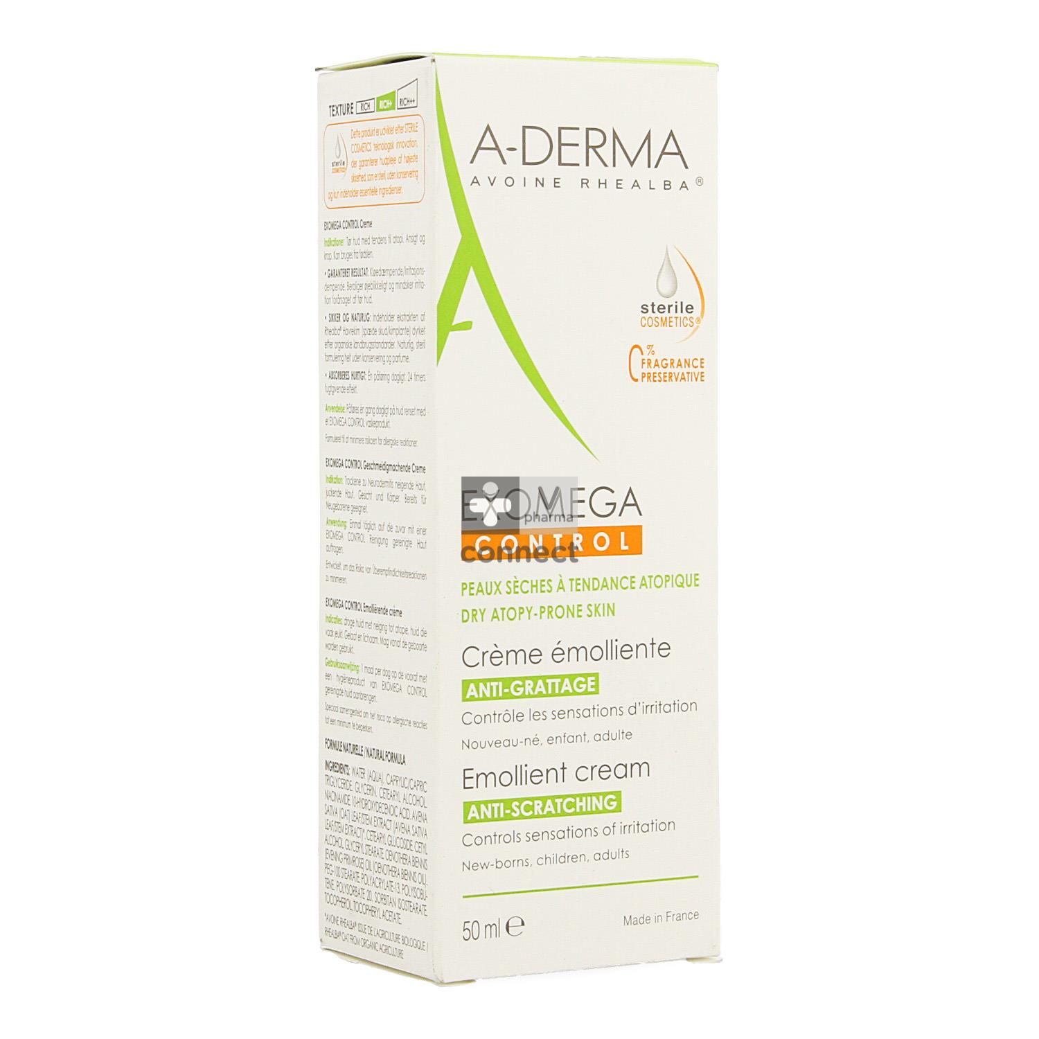 Aderma Exomega Control Crème Emolliente 50 ml